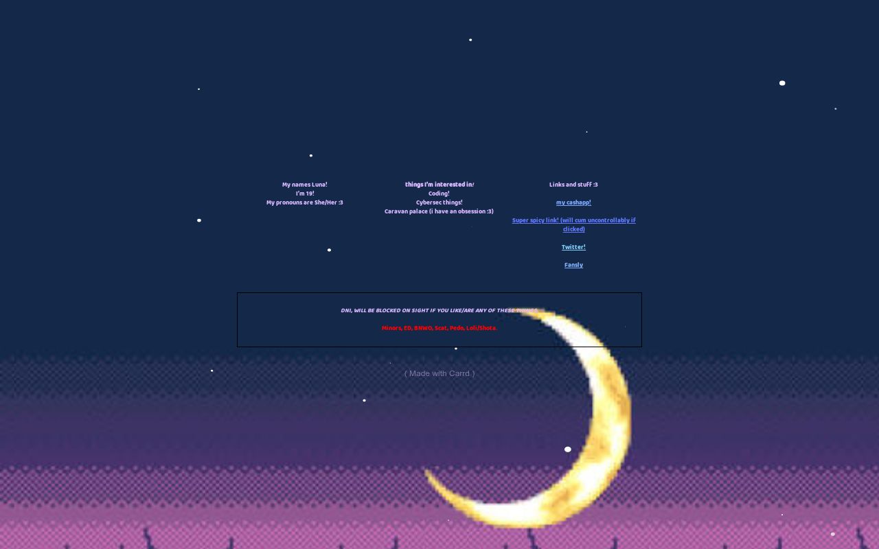 luna's silly lil carrd